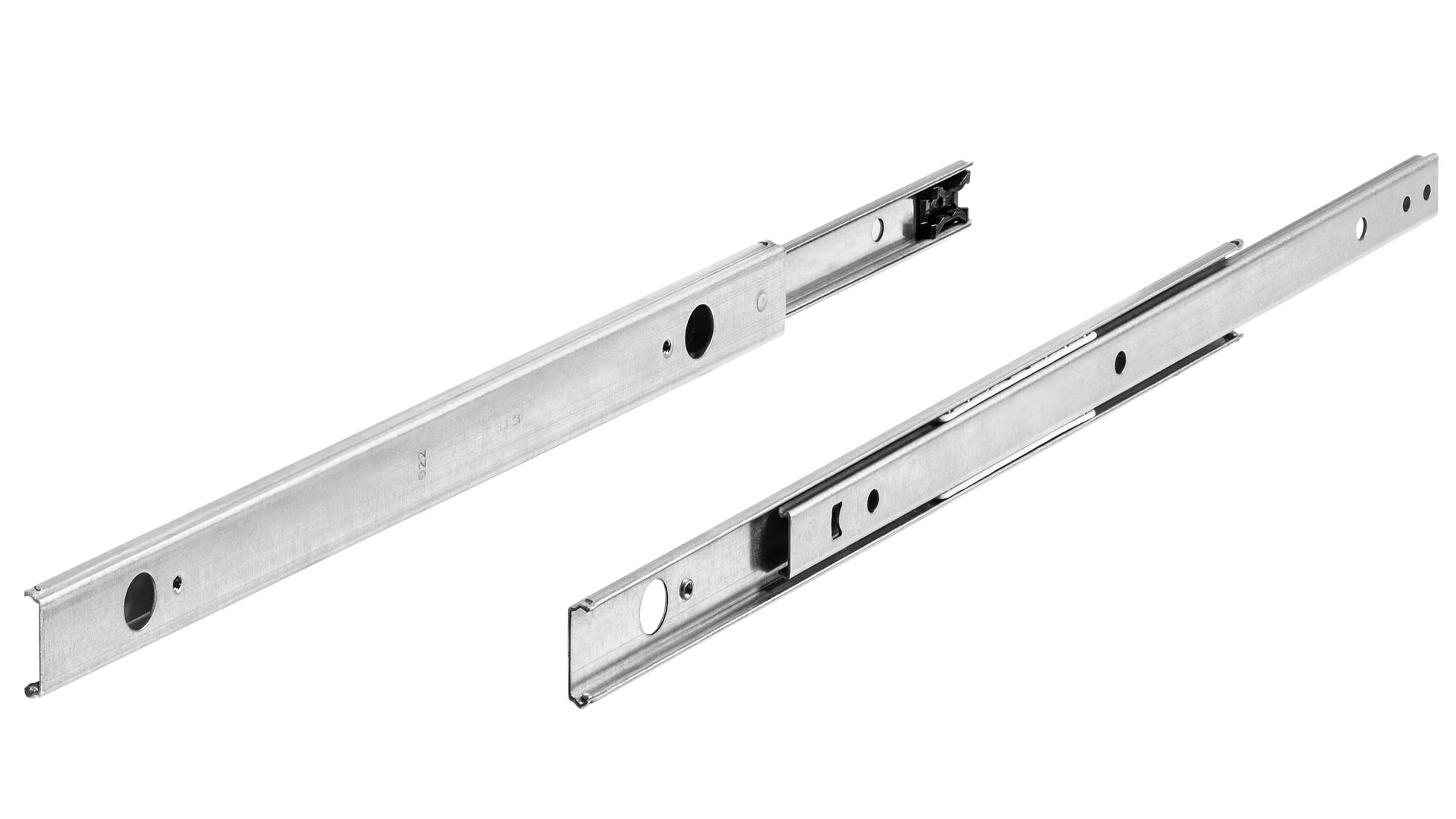 Telescopic slide partial extension 010 | up to 25 kg | Length 402 mm ...
